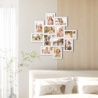 Modern Photo Frame 24x24 Square Storm Eye White PVC Picture Frame - Bed ...