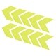 Reflective Stickers, 10 Pack 2.36 x 2.36 Inch Warning Arrow Reflector ...
