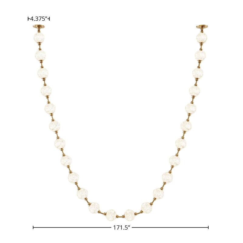 Marni Aluminum & Steel 24 Sphere Remote Driver Pendant, 24 x 115W, LED ...