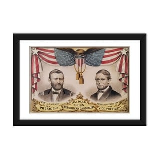 iCanvas "U.S.A. Presidential election of 1868 depicting Ulysses S ...