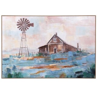 StyleCraft Farmhouse in The Distance Art Print on Canvas - Bed Bath ...