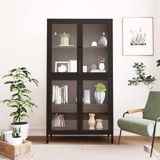 Four Glass Door Storage Cabinet - Bed Bath & Beyond - 37744419