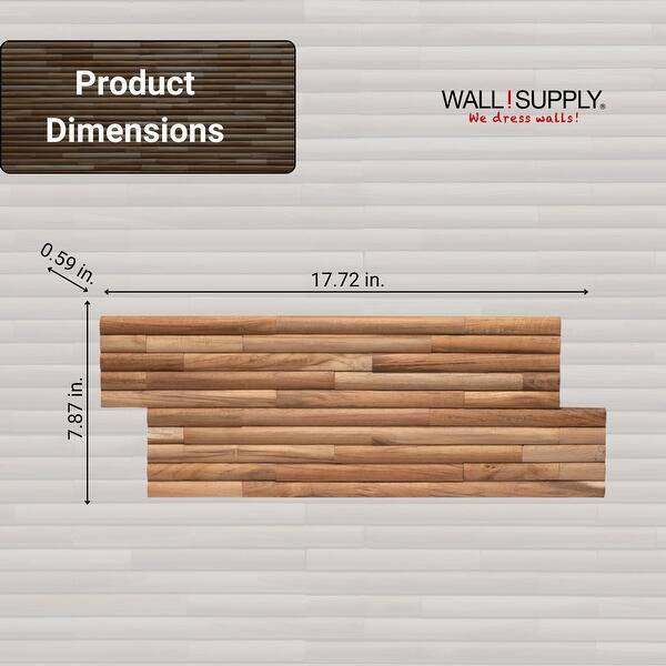 Wall!Supply UltraWood Teak Round Panels - Upcycled Teak Wood Wall ...