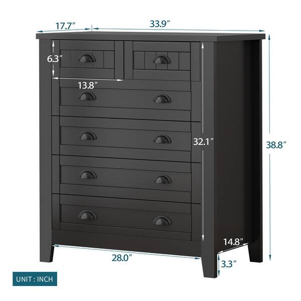 Medieval wooden Bedroom 6 Drawer dresser Vintage dresser High drawer ...