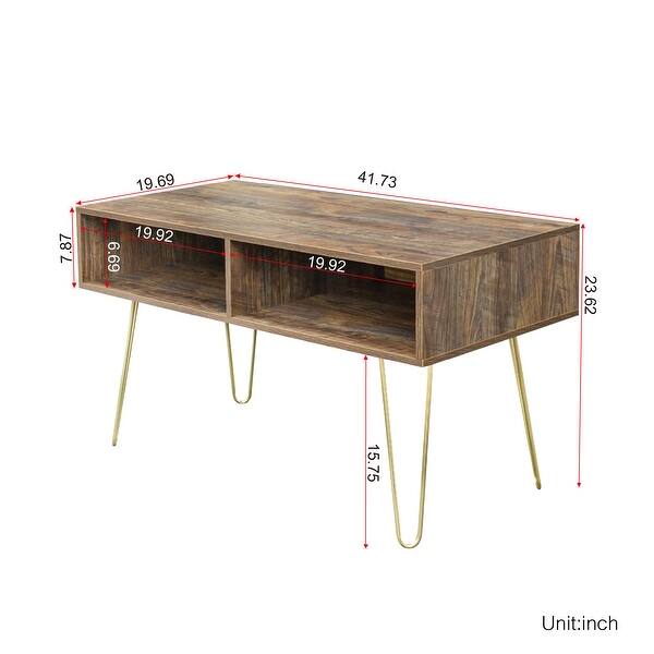 Modern Design TV stand stable Metal Legs with 2 open shelves - Bed Bath ...