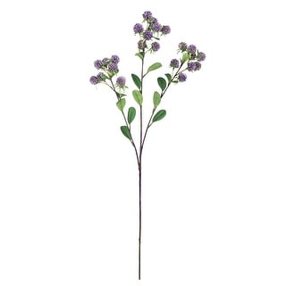 Set of 4 Purple Artificial Wild Berry Flower Stem Spray 30in - 30" L x ...