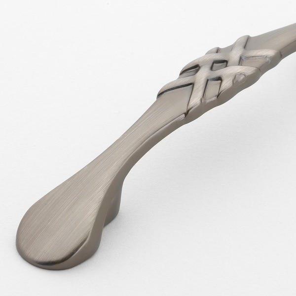 GlideRite 5-Pack 3 in. Center Satin Pewter Braided Cabinet Pulls ...