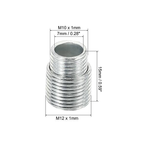 5pcs M12 to M10 Double Male Threaded Reducer Bolt Screw Adapter - Bed ...