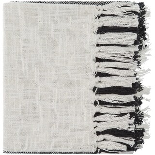 Artistic Weavers Farmhouse Solid Color Throw Blanket 50"W x 60"L - Bed ...