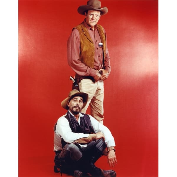 Gunsmoke Cast Picture in Red Background Photo Print - Bed Bath & Beyond ...