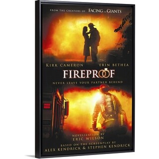 "Fireproof (2008)" Black Float Frame Canvas Art - Multi - Bed Bath ...