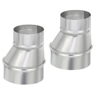 Eccentric Duct Reducer, Galvanized Iron Ducting Connectors - Silver ...