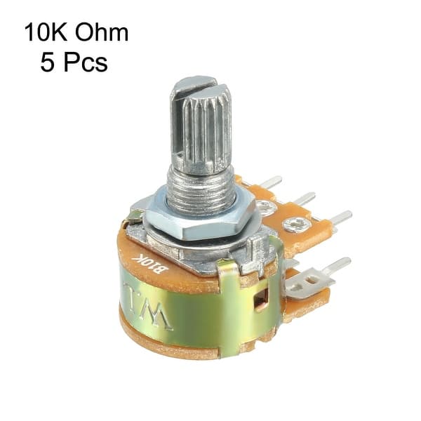 WH148 10K Ohm Variable Resistors Dual Carbon Film Cone Potentiometer ...