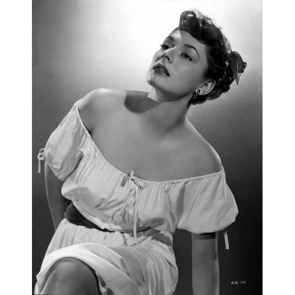 Ruth Roman Posed in White Dress Portrait Photo Print - Bed Bath ...
