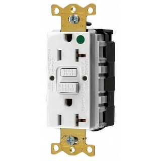 Hubbell GFCI Rceptcle,Hspital,Wht,20A,1 HP SNAPGF83W - 1 Each - Bed ...