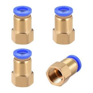 1/4" G Female Straight Thread 8mm Push In Joint Pneumatic Quick ...