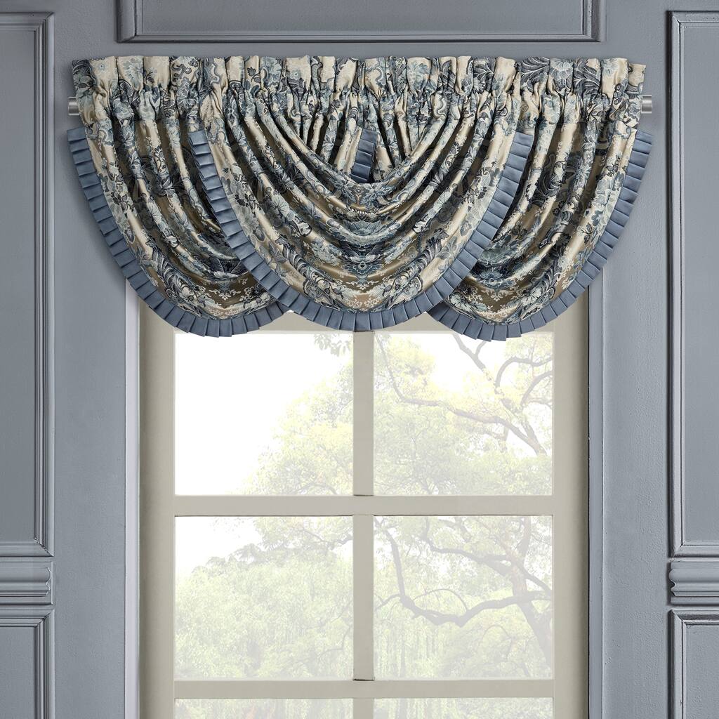 J. Queen New York Glendale Waterfall Window Valance - Overstock - 31301719