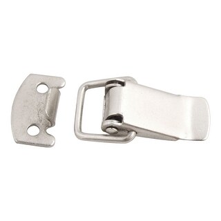 1.9" Spring Straight Loop Draw Latch w Strike Plate for Suitcase - Bed ...