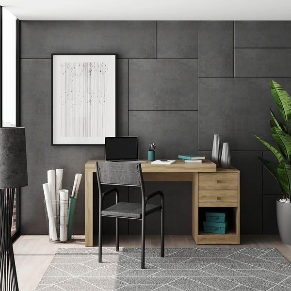 Modern Designs Expandable 47 to 61 Inches Long Home Office Desk - On ...