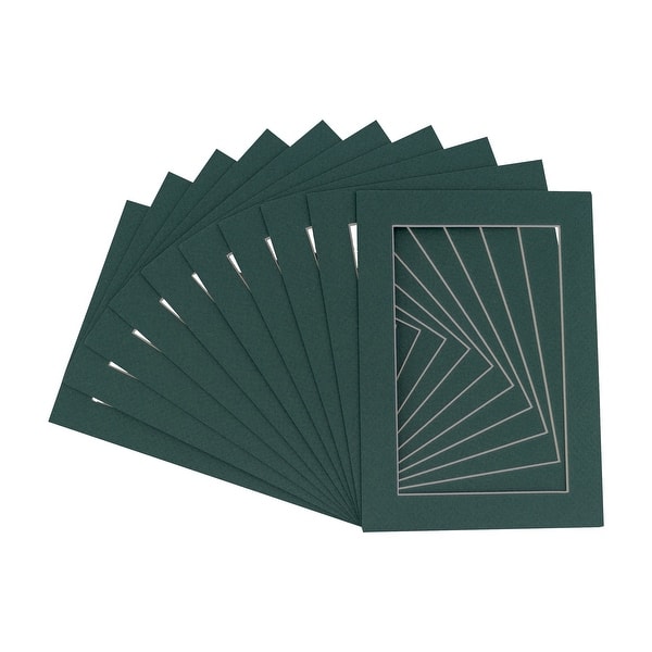 Pack of TEN 13x19 Mats Bevel Cut for 12x14 Photos - Acid Free Forest ...