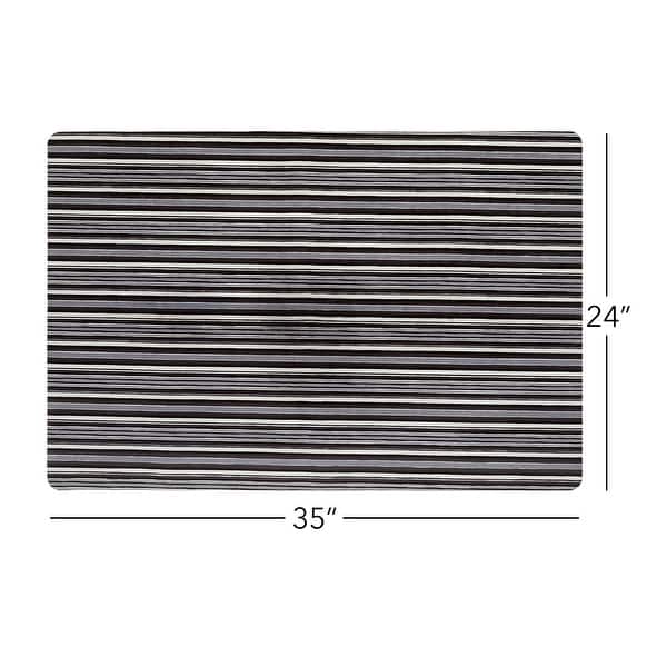 SoHome Smooth Step Striped Machine Washable Kitchen Mat, 24"x35" - Bed ...