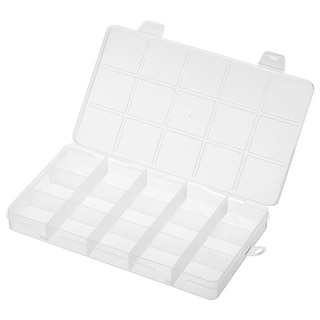 15 Grids Jewelry Organizer Box, 4pcs Clear Plastic Jewelry Boxes ...