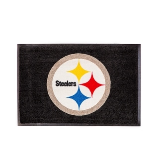 Nylon Indoor/Outdoor Entryway Door Mat, Pittsburgh Steelers - Bed Bath ...