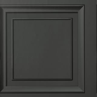 Fine Decor Distinctive Dark Grey Square Panel Wallpaper - N/A - Bed ...