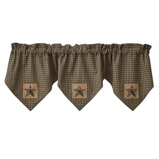Park Designs Pieced Star Lined Triple Point Valance - 60" x 20" - Bed ...