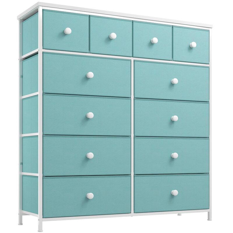 12 Drawer Green Dresser - Overstock - 40329147