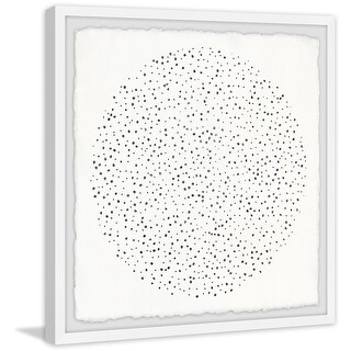 'Fragmented Dots' Framed Painting Print - Bed Bath & Beyond - 35908991
