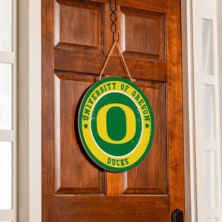 University of Oregon Wooden Door Decor Wall Sign - Multi-Color - Bed ...