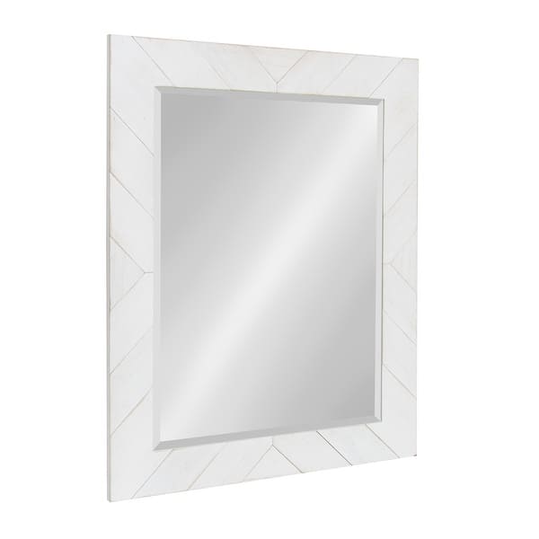 DesignOvation Rost Pieced Wood Framed Wall Accent Mirror - 23.5x29.5 ...
