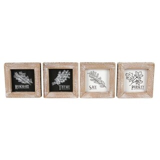 Transpac Wood/MDF Small Block Decor Set of 4 Home Decorations Spring ...