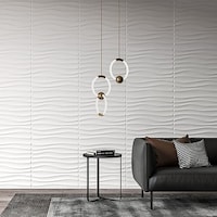 Art3d 3D Wall Panels PVC Wave Design (32 Sq.Ft) - Bed Bath & Beyond ...