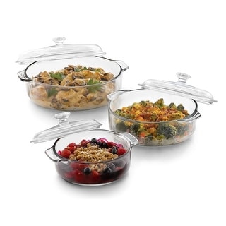 6-Piece Glass Bakeware Casserole Baking Dish Set - Bed Bath & Beyond ...
