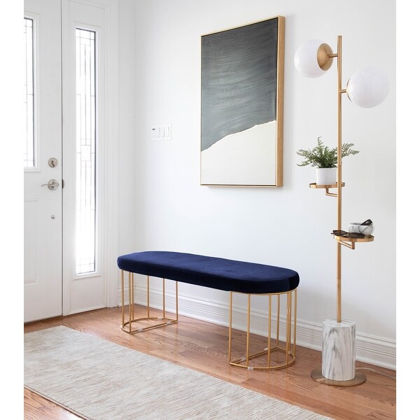 Silver Orchid Wray Glam Dining Entryway Bench Bed Bath Beyond 17238982