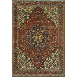 Fine Vintage Bakhtiari Monty Rust/Eggplant Rug - 9'10" x 12'7" - Bed ...