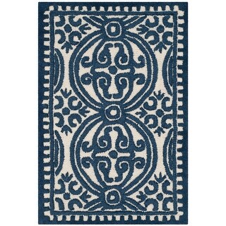 SAFAVIEH Handmade Trace Modern & Contemporary Geometric Wool Rug - On ...