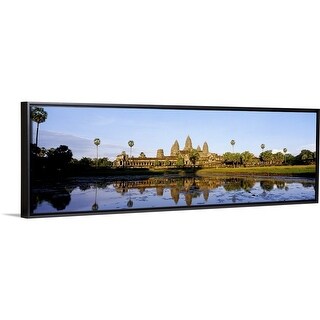 "Angkor Wat, Cambodia" Black Float Frame Canvas Art - Bed Bath & Beyond ...