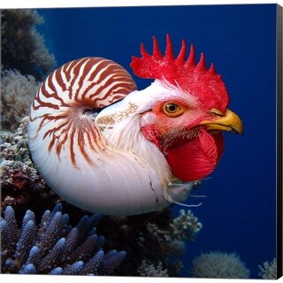Pixelmated Animals 'Chicken of the Sea' Canvas Art - Bed Bath & Beyond ...