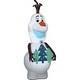 Gemmy Christmas Airblown Inflatable Olaf Holding Christmas Tree Disney ...