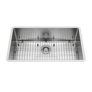 VIGO Mercer Stainless Steel 32-inch Kitchen Sink, Grid and Strainer ...