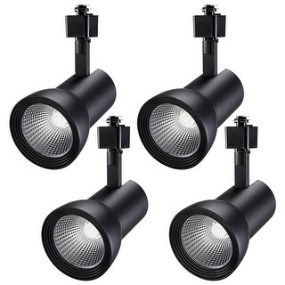 18W LED Track Lighting Heads Aluminum Housing, 3000K Warm White, Black ...