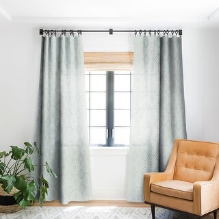 Blackout Dye Dash Diamond Light Green Made-to-Order Curtain Panel (One ...