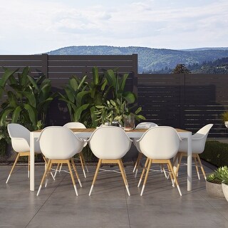 Amazonia Hawaii Deluxe 9-Piece Rectangular Patio Dining Set - Bed Bath ...