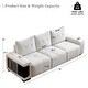 89" Velvet Sofa with Deep Seat, Ergonomic Design, and Built-In Pet Rest ...