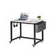 Rolling Computer Desk with 4 Wheels, Simple Mobile Writing Desk Home ...