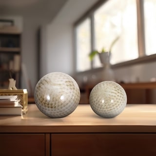 Sagebrook Home 5/6" Glass Orbs - A Timeless Addition to Home Decor ...