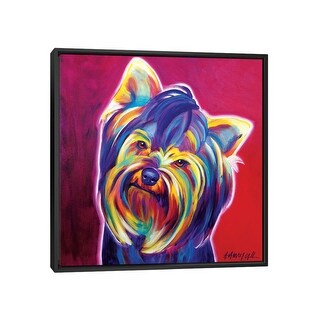 iCanvas "Furbie Face The Yorkie" by DawgArt Framed Canvas Print - Bed ...